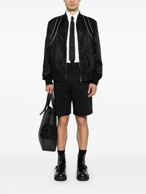 Alexander McQueen Piped-trim Zip-up Bomber Jacket