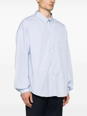 Givenchy Halo-stripe Cotton Shirt - Blue