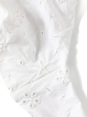 MC2 SAINT BARTH Tristan Embroidered Bikini Top