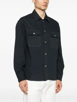 FRAME Long-sleeve Cotton Overshirt