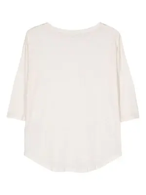 Majestic Filatures Boat-neck T-shirt - Neutrals