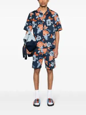 Maison Kitsuné Floral-print Ripstop Shorts