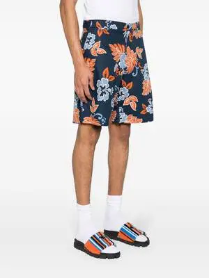 Maison Kitsuné Floral-print Ripstop Shorts