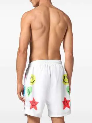 Philipp Plein Graphic-print Swim Shorts