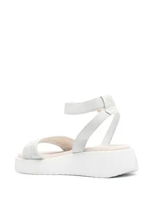 BUGATTI 45mm Kya Interwoven Leather Sandals - White