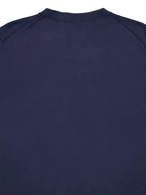 Boglioli Crew-neck Silk-cotton Blend T-shirt - Blue