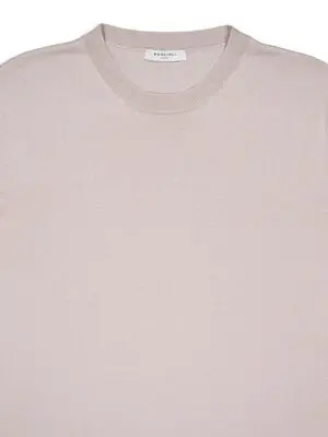 Boglioli Crew-neck Silk-cotton Blend T-shirt - Neutrals