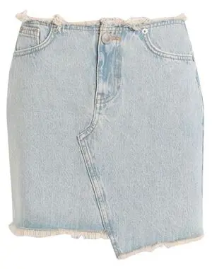 Only Mini Denim Asymmetric Skirt - Blue