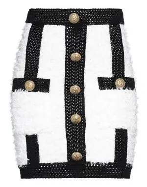 Balmain Mini Skirt Size Polyamide, Viscose, Polyester, Cotton