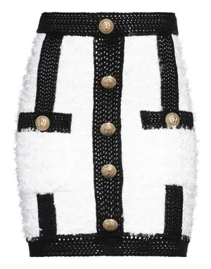 Balmain Mini Skirt Size Polyamide, Viscose, Polyester, Cotton