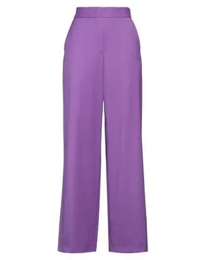 MSGM High Waisted Wide Leg Pants - Purple