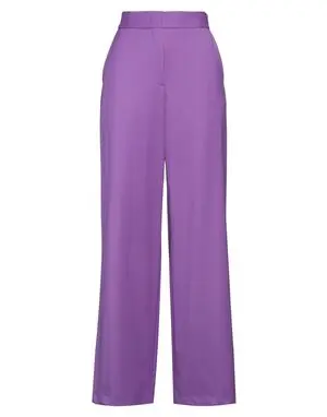 MSGM High Waisted Wide Leg Pants - Purple