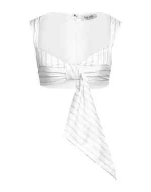 Attico Woven Crop Top