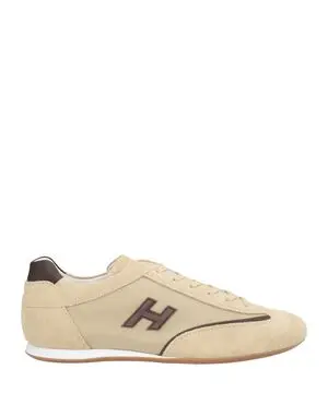 Hogan Sneakers Leather, Textile Fibers - Beige