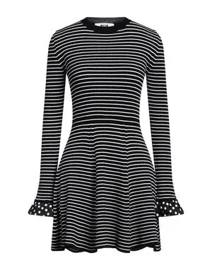 MSGM Striped & Polka Dot Knit Mini Dress