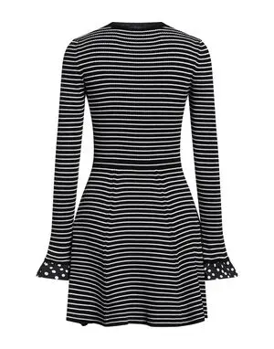 MSGM Striped & Polka Dot Knit Mini Dress
