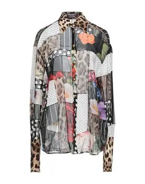 Dolce & Gabbana Shirt Size Silk, Elastane - Black