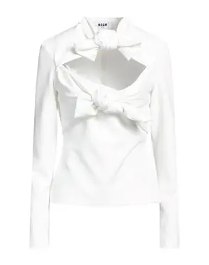 MSGM MSGM Bow Blouse White