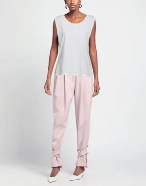 Rossopuro Sleeveless Crewneck T-shirt In Cotton And Elastane