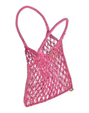MADE FOR A WOMAN Straw Handbag With Beaded Detail