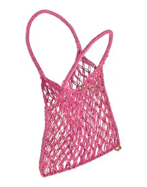 MADE FOR A WOMAN Straw Handbag With Beaded Detail