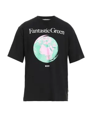 MSGM T-shirt Size Organic Cotton - Black