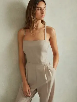 REISS Sarai Wool Jumpsuit