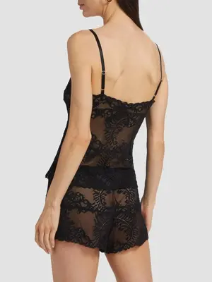 Natori Mesh Lace Short Pajamas