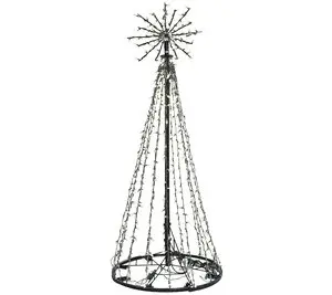 FRASER HILL FARM 9-ft. Light Tree With Starburs T Topper With W - One-color