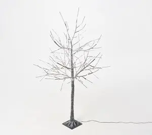 VALERIE PARR HILL As Is Indoor/outdoor 4' Birch Tree W/remote & Twinkle - One-color