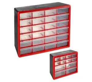 STALWART 12 & 24 Drawer Desktop Or Wall Mount O Rganizers - One-color
