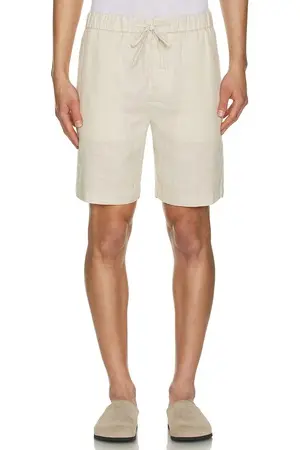 Frescobol Carioca Felipe Linen Shorts - Sand