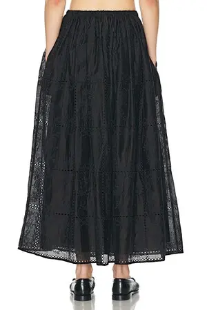 HELSA Handkerchief Midi Skirt