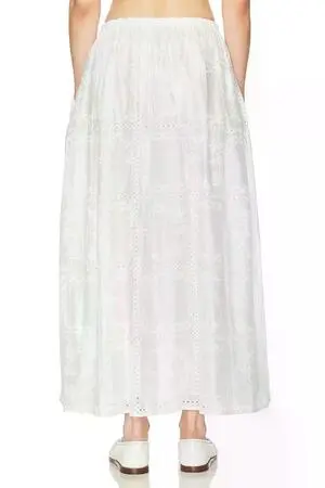 HELSA Handkerchief Midi Skirt