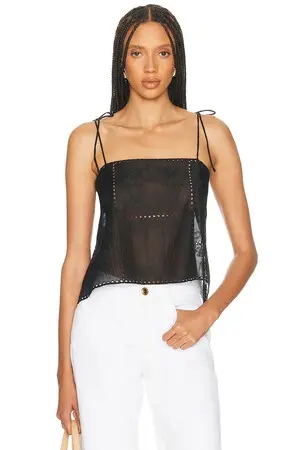 HELSA Handkerchief Camisole In Pink - Black