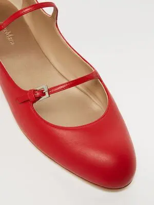 Max Mara Nappa Leather Ballet Flats