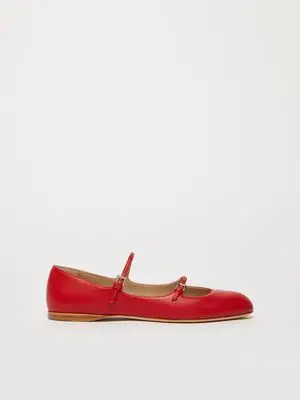 Max Mara Nappa Leather Ballet Flats