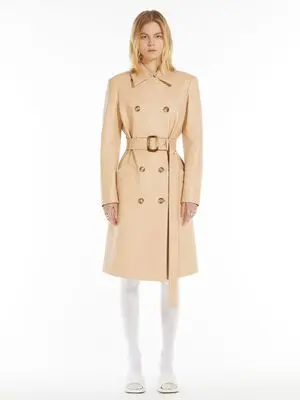 Max Mara Nappa Leather Trench Coat