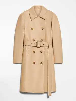 Max Mara Nappa Leather Trench Coat