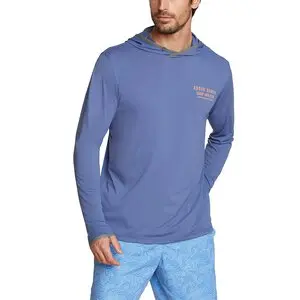Eddie Bauer Marine Air Upf Hoodie Camp & Fish - Purple