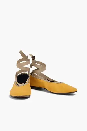 ALEX MILL Juliet Canvas Ballet Flats - Marigold