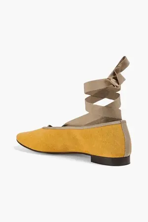 ALEX MILL Juliet Canvas Ballet Flats - Marigold