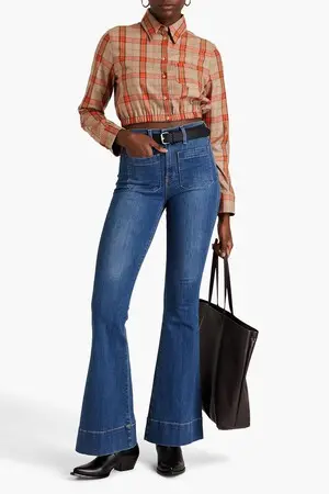 Veronica Beard Sheridan High-rise Flare Jeans