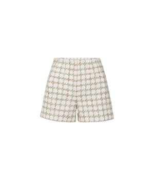 Veronica Beard Jazmin Tweed Shorts - Ecru Multi