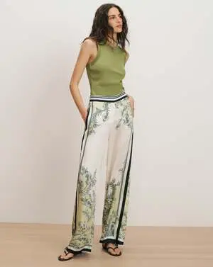 Veronica Beard Jordyn Cropped Tank Top - Cactus