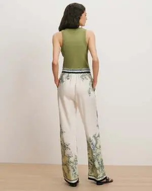 Veronica Beard Jordyn Cropped Tank Top - Cactus