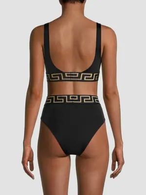 Versace Greca Triangle Bikini Top