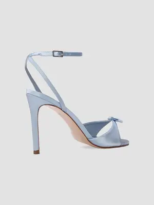BLACK SUEDE STUDIO Albie 100mm Satin High Heel Sandals