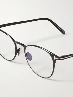 TOM FORD Round-frame Blue Light-blocking Optical Glasses