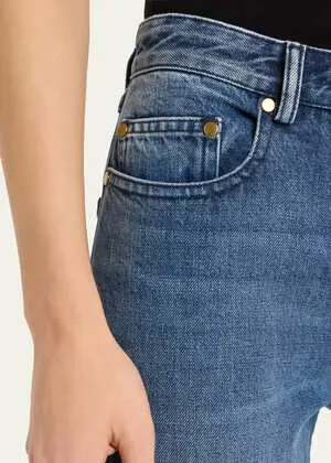 Michael Kors Slim Stovepipe Jeans - Indigo